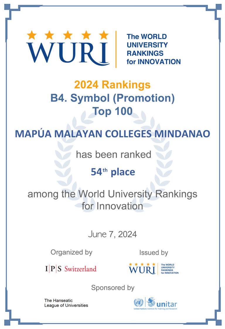 Ranked in the World University Rankings for Innovation (WURI) 2024 ...